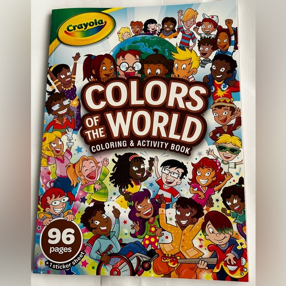 Crayola | Office | New Colors Of The World Coloring Activity Book ...
